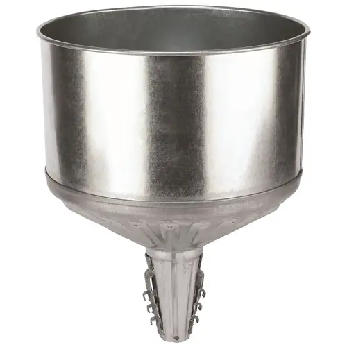 Lubrimatic 75-008 Funnel, 8 qt Capacity, Galvanized Steel, 11-1/2 in H ...