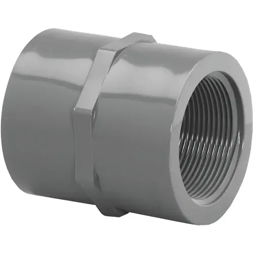 Lasco 36106 830005BC Pipe Coupling, 1/2 in, FIP, PVC, SCH 80 Schedule ...
