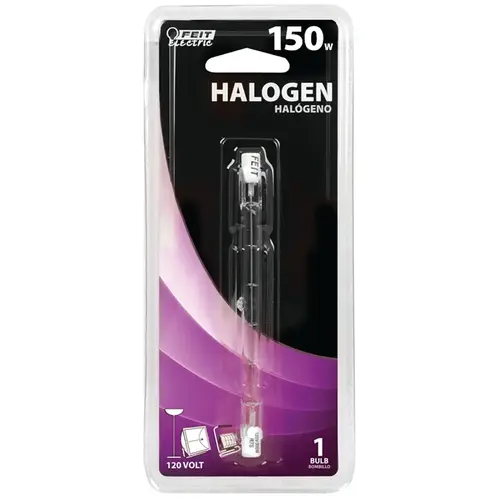 Feit Electric BPQ150T3/CL Halogen Bulb, 150 W, R7 Lamp Base, J T3 Lamp ...