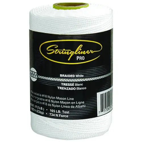 Stringliner 35453 Pro Series Construction Line, #18 Dia, 500 ft L, 165 ...