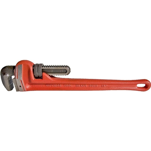 Superior Tool 2818 PRO-LINE Series 0 Pipe Wrench, 2-1/2 in Jaw, 18 in L ...