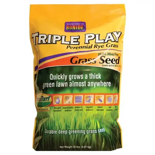 DuraTurf 60277 Triple Play Grass Seed, 20 lb Bag Buy Now