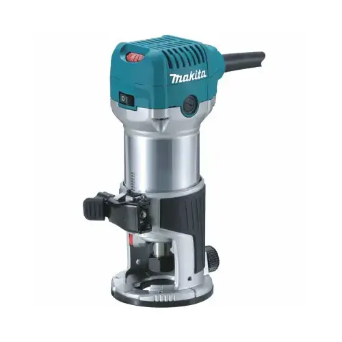Makita RT0701C Compact Router, 6.5 A, 10,000 to 30,000 rpm Load Speed ...