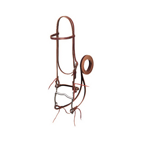 Weaver Leather 20-0350 Horse Bridle, Burgundy Leather, 5/8 In.