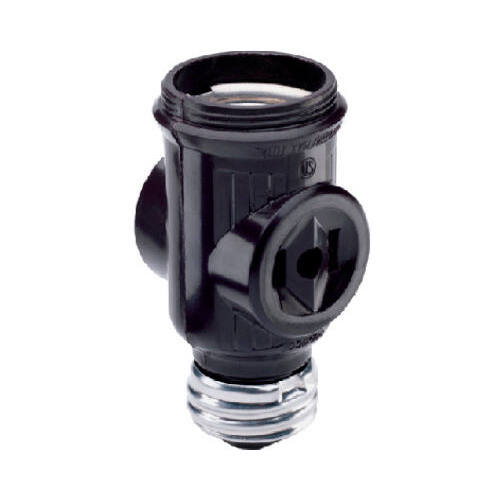 PASS & SEYMOUR 1403CC10 660-Watt Brown Keyless Lampholder Current Tap