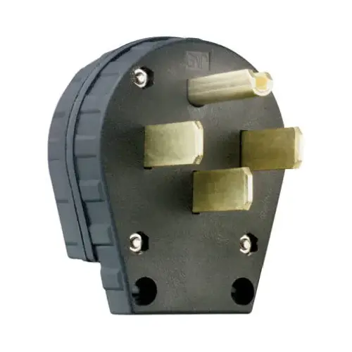 PASS & SEYMOUR 3867CC5 Angle Plug for Dryers, Commercial Grade, 3-Pole ...