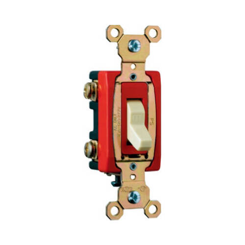 PASS & SEYMOUR CSB20AC1LACC8 Premium 1-Pole Toggle Switch, 120/277-Volt ...