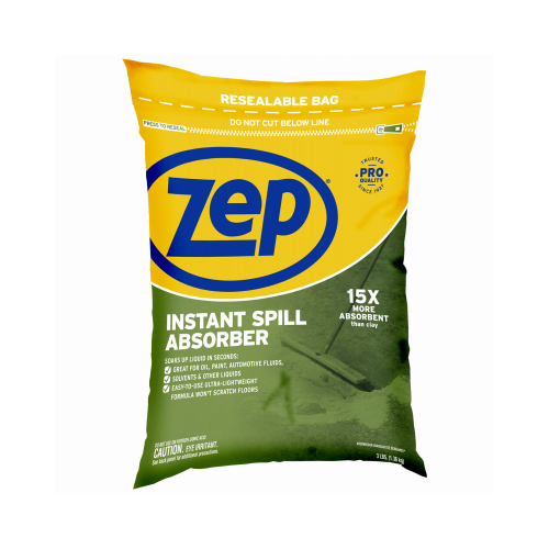 ZEP ZUABS3 Spill Absorbent, 3 lb Bag, Granular, Odorless