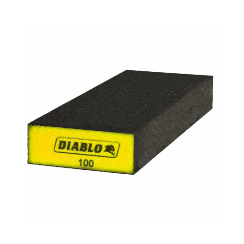 Diablo DFBBLOCBFN01G ENDURA-BOND Flat Edge Sanding Block, 8 in L, 3 in ...