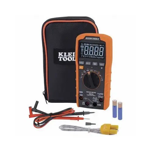 Klein Tools MM720 Digital Multimeter, TRMS Auto-Ranging, 1000V AC/DC ...