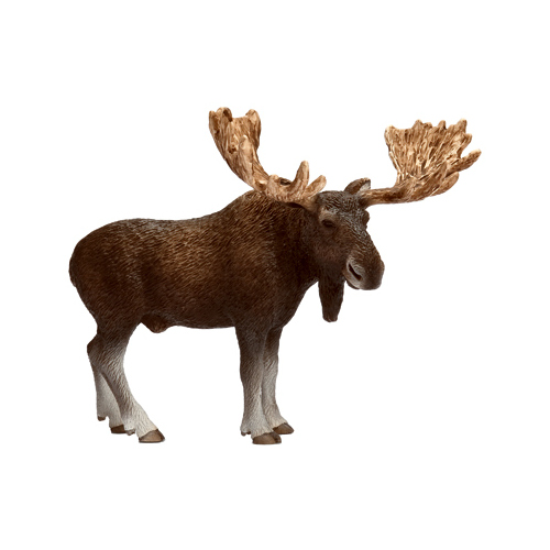 SCHLEICH NORTH AMERICA 14781-XCP5 BRN Plas Moose Bull - pack of 5