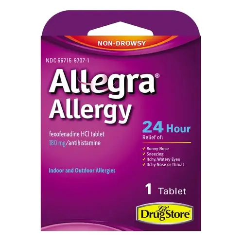 Allegra 97071-XCP6 Allergy Relief 180 mg - pack of 6 Buy Now