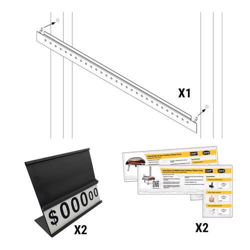 Retail First Inc 1000-000018 Signage Kit Assorted Ooni Plastic Assorted