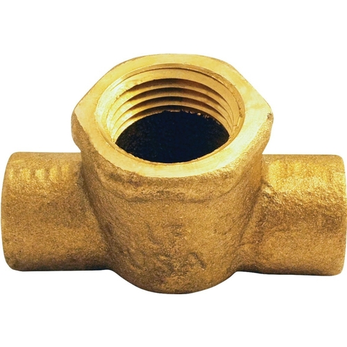EPC 10156960 Pipe Tee, 1/2 in, Sweat x Sweat x Female, Copper