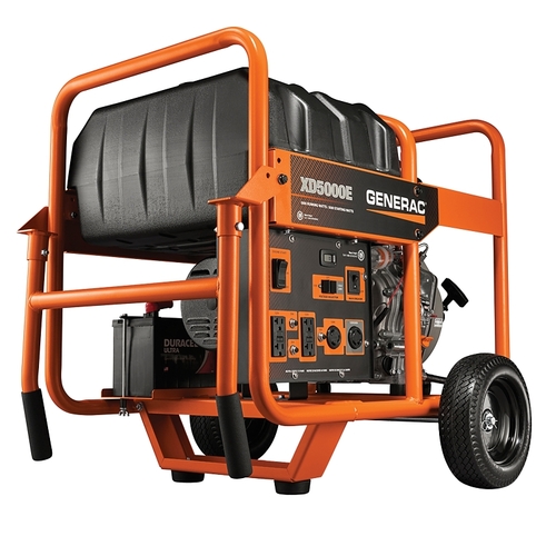 Generac G0068640 Portable Generator, 120/240 V, 12 gal Tank, 32.4 hr ...