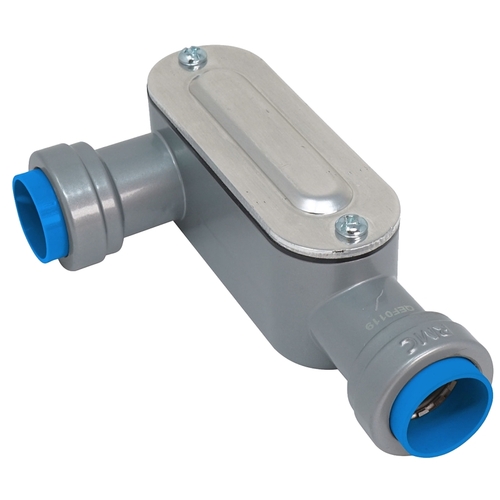 Southwire 65081501 SIMPush Conduit Body, 1/2 in Hub, Push-In, Aluminum ...