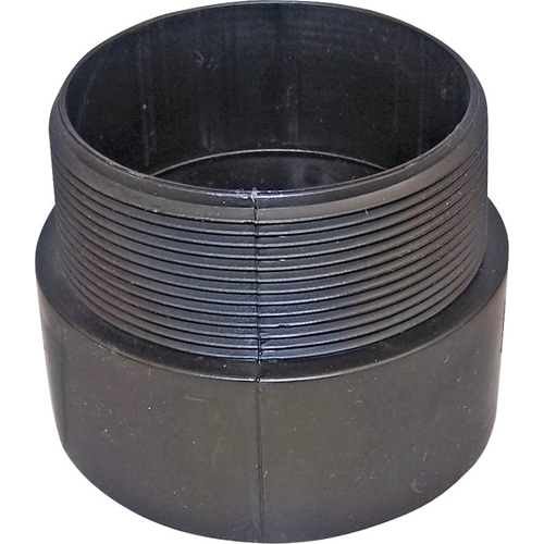 CANPLAS 102873BC Pipe Adapter, 3 in, MNPT x Hub, ABS, Black, SCH 40 ...