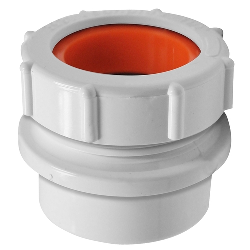 CANPLAS 192858A Trap Pipe Adapter, 1-1/2 x 1-1/4 in, 1-1/2 in, Spigot x ...