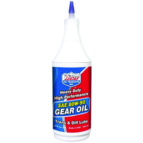Lucas Oil Products 10043-XCP12 Gear Oil, 80W-90, 1 qt Bottle - pack of 12