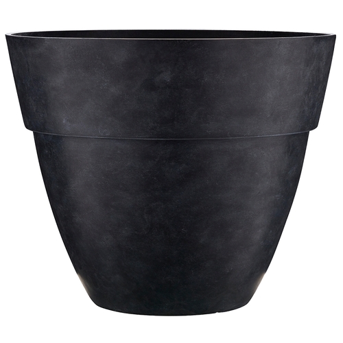 Southern Patio RUB-091554 Lota Planter, Rubber, Black/Gray