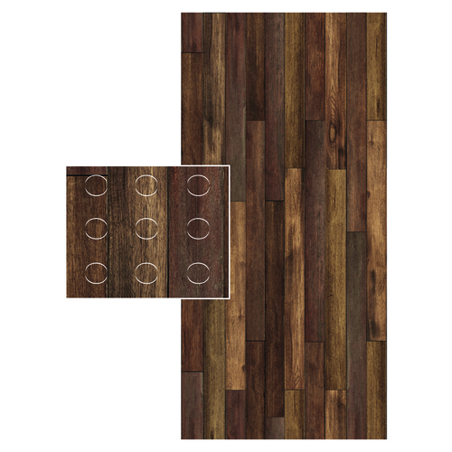 Retail First Inc 41966 Backer Paper 46" H X 94" W Punched Wood Grain ...