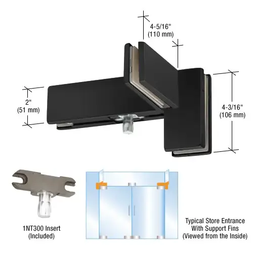 DORMA PT4134P1VLHMBL KABA Matte Black Left Hand Sidelite Mounted ...