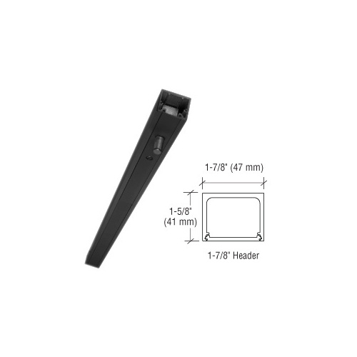 CRL NH236MBL Matte Black Anodized 36" Stock Size Narrow Header