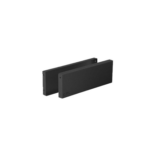 CRL H100ECMBL Matte Black Cladding for Oil Dynamic Patch Fitting Door Hinge