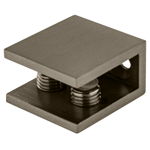 CRL EH35 Brushed Nickel Double Set Screw Clamp for 1/4" to 5/16" Glass