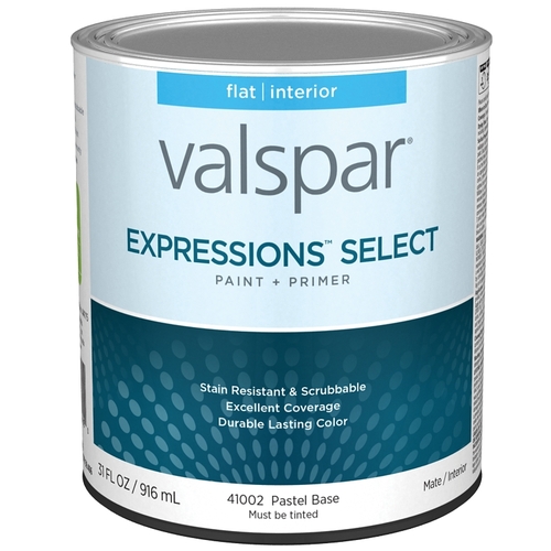 Valspar 028.0041002.005 PAINT&PRIMR INT FLT PSTL BS QT