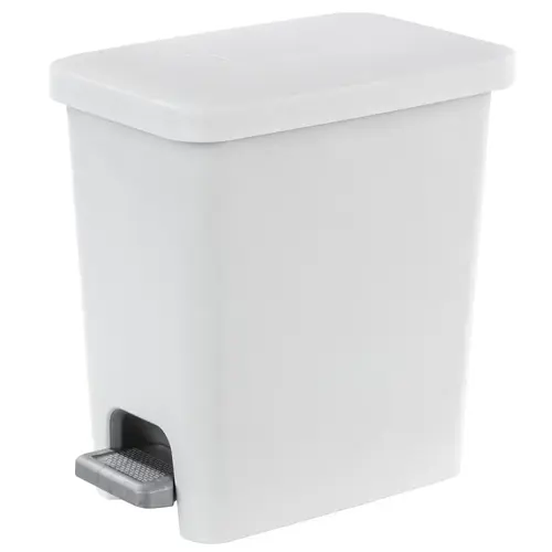 Sterilite 10618002 Rectangular Step-on Wastebasket, 2.7 gal Capacity ...