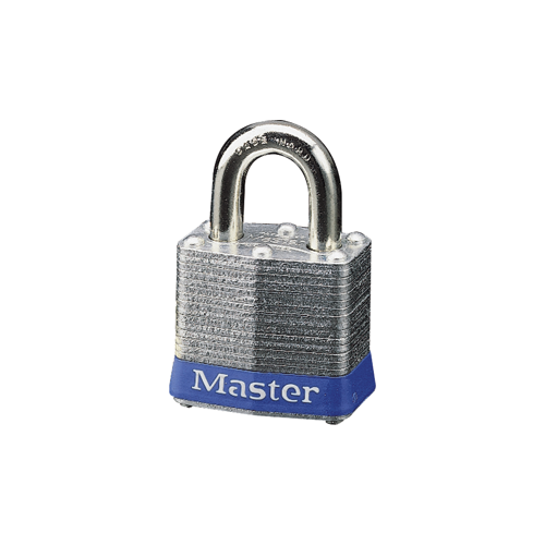 Master Lock Company 3UP #3 Universal Pinned Steel Laminated Padlock Silver