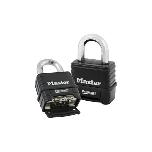 Master Lock 1178-XCP4 ProSeries Resettable Combination Padlock, 3/8 in ...