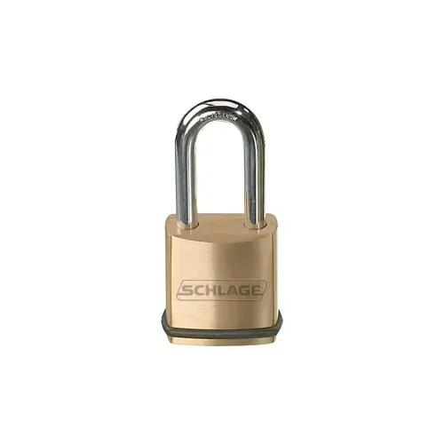 Schlage Commercial KS43D3200 Brass Padlock, FSIC (Schlage Full Size IC ...