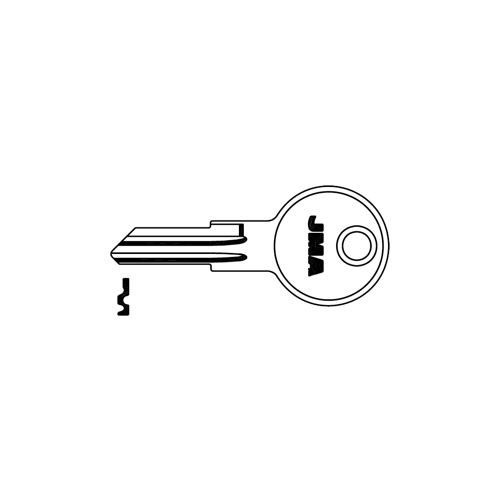 Kaba Ilco Y13-BR Taylor Yale T13 Key Blank Brass Finish