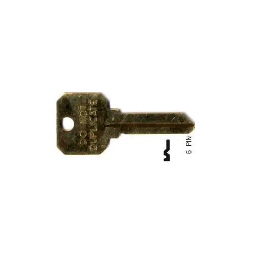 Kaba Ilco DND-SC9-XCP10 SC9 DND 6-PIN KEY BLANK BR 6-PIN KEY BLANK INCISED DO NOT DUPLICATE ...