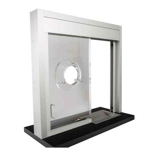 TSS HSTW3636L1-R-SS 36" x 36" Horizontal Sliding Transaction Window ...