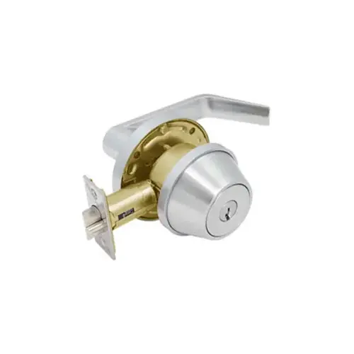 Cal Royal XP-T360-05-US26D 2 3/4 BACKSET Gate Lock, Deadbolt x Lever, 2 ...