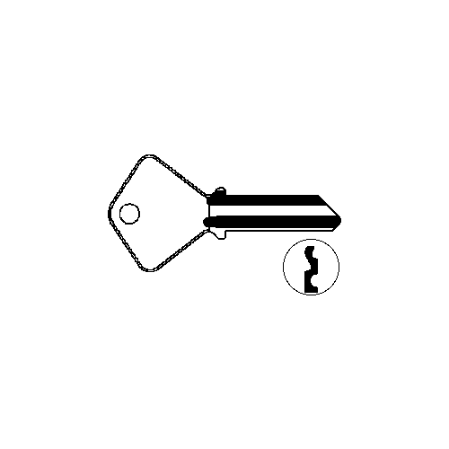 Ilco Unican Corporation 62TA-ISO Taco Key Blank 184