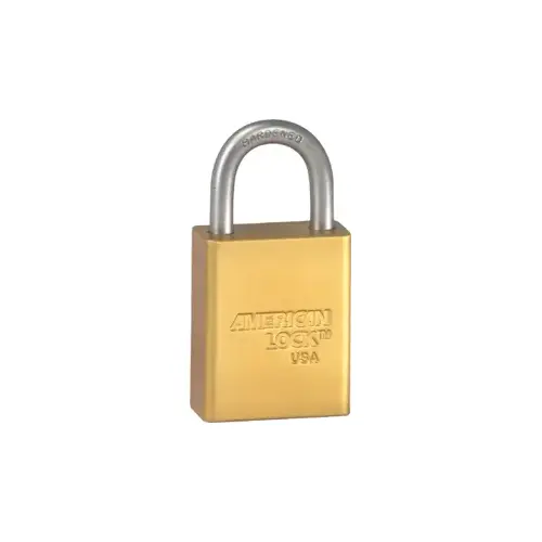 American Lock A1105KA53347 YLW Safety Padlock 1" Shackle Yellow, Keyed ...