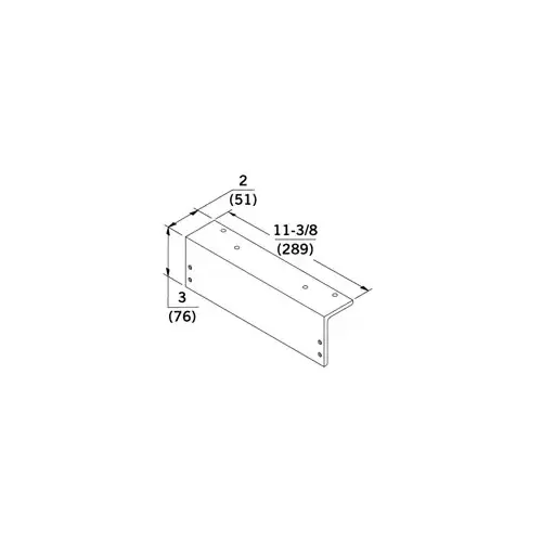 DORMA AB74-689 7400 Series Angle Bracket, Aluminum Painted Buy Now