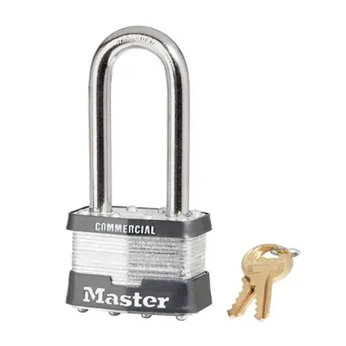 Master Lock 5KA-LJ-A152 No. 5 Laminated Steel Padlock, 3/8 in dia x 15/ ...