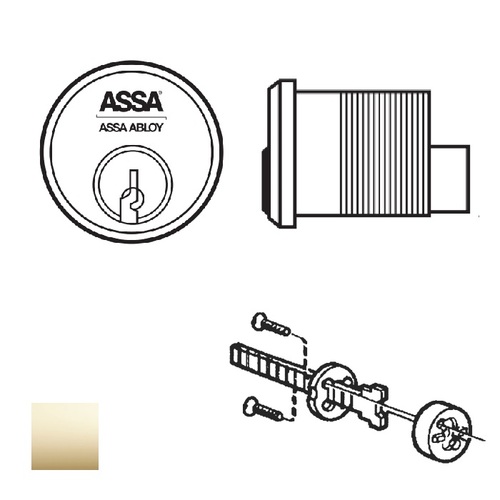 ASSA 6551-H-605 6551-H Rim Cylinder