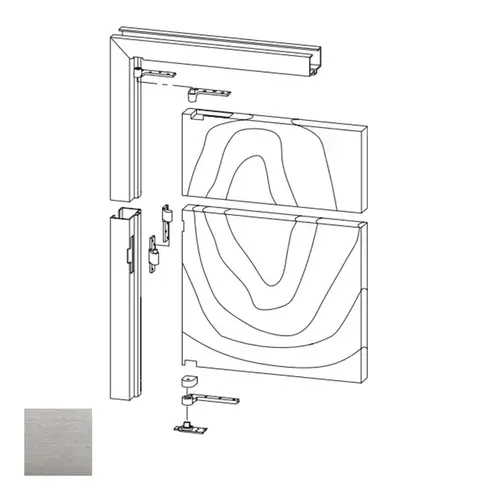 DORMA OP440F-RH-20-626 3/4" Offset Pivot Set, Up to 20 Minute Fire ...