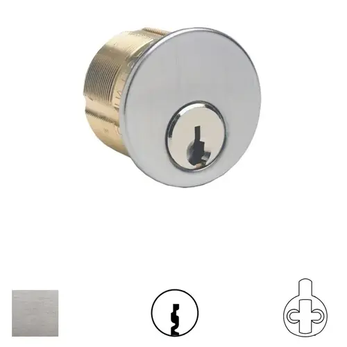 Kaba Ilco 7165-YG-2-26D-KA2 1" Mortise Cylinder, 5-Pin, Yale GA Keyway ...