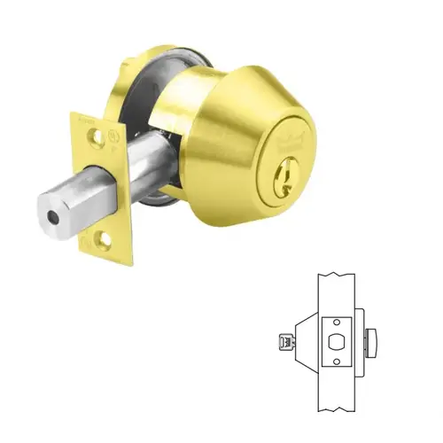 DORMA DB660-D-605-KA2 Single Cylinder Deadbolt Buy Now