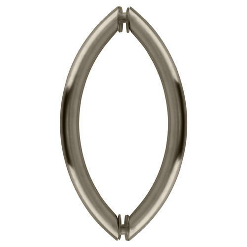 CRL CSH8X8BN Brushed Nickel 8" Crescent Style Back-to-Back Pull Handles ...