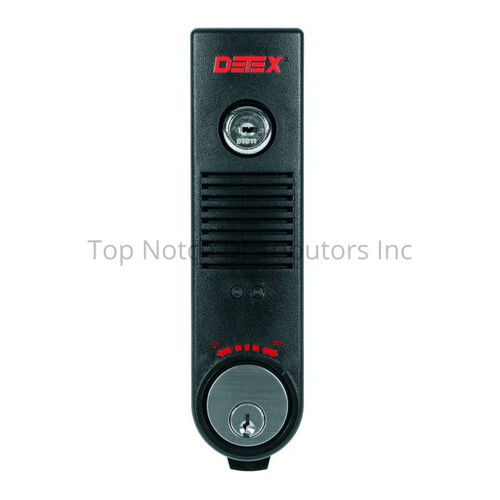 DETEX EAX300BK Surface Mount Battery Powered 100DB Door Prop Alarm with ...
