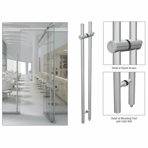 CRL LLP60BS Brushed Stainless 60" Locking Ladder Pull