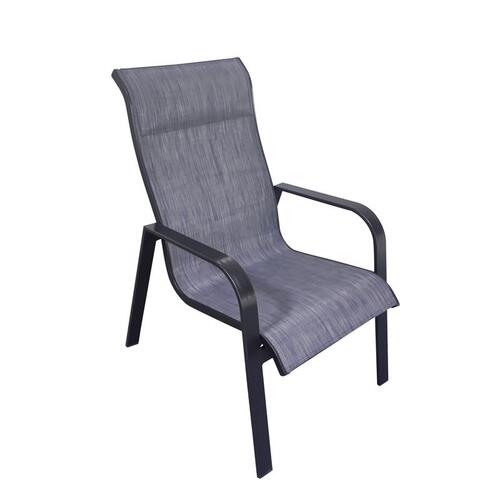 Living Accents ACE23150 Chair Pacifica Black Aluminum Frame Sling Buy Now
